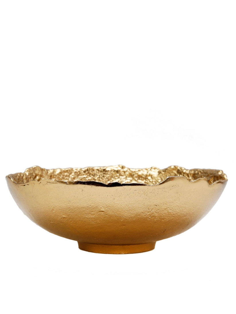 Raw Edged Gold Metallic Bowl | Luxury Decorative Bowls – KYA Home Decor